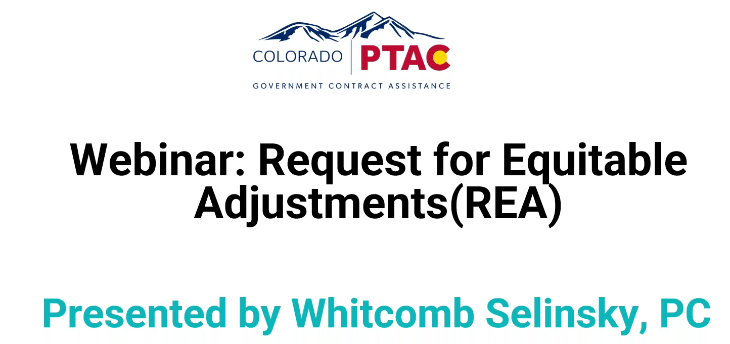 [Webinar] When to File An REA in Your Government Contract